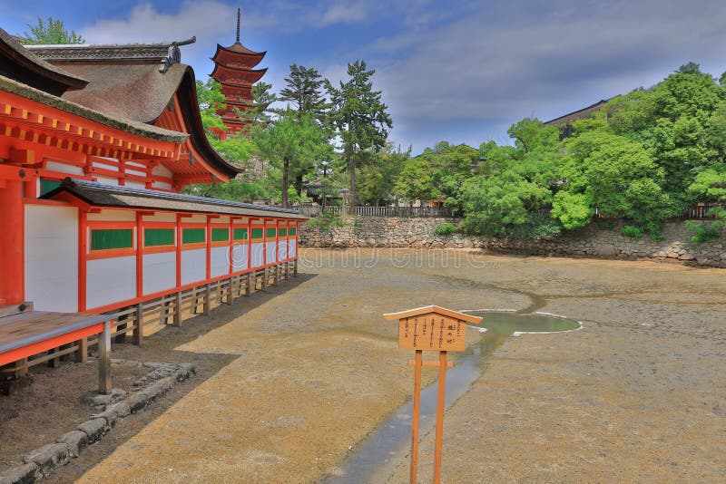 Itsukushima Shrine on Miyajima at Japan Editorial Stock Image - Image ...