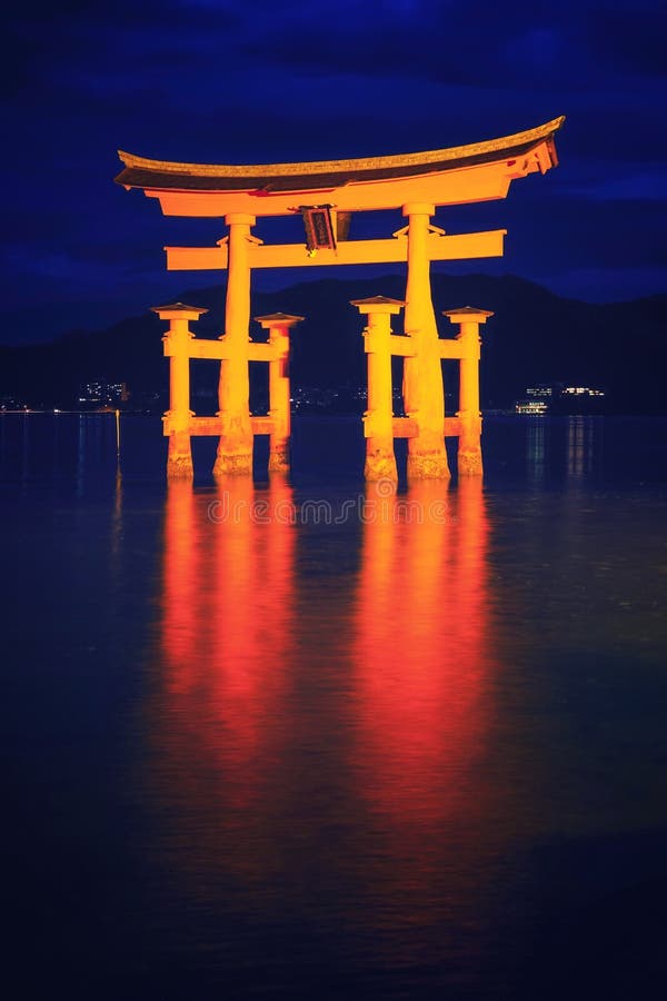 Itsukushima Shrine in Miyajima Island, Japan Stock Image - Image of ...