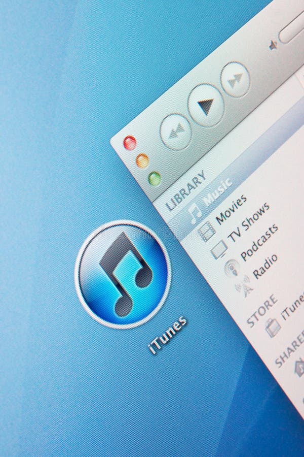 ITunes editorial stock photo. Image of sound, music, imac - 18334273