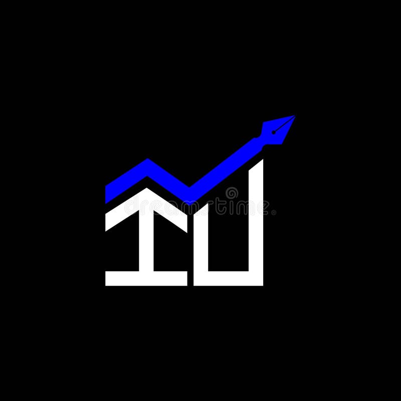 IU Letter Logo Creative Design with Vector Graphic Stock Vector ...