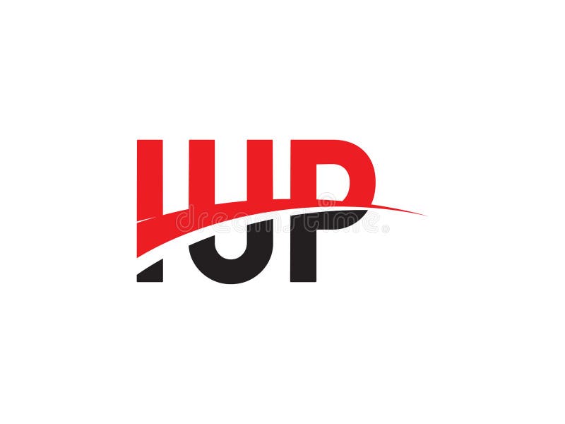 IUP Letter Initial Logo Design Vector Illustration Stock Vector ...