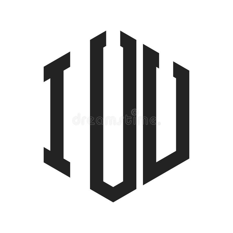IUU Logo Design. Initial Letter IUU Monogram Logo Using Hexagon Shape ...