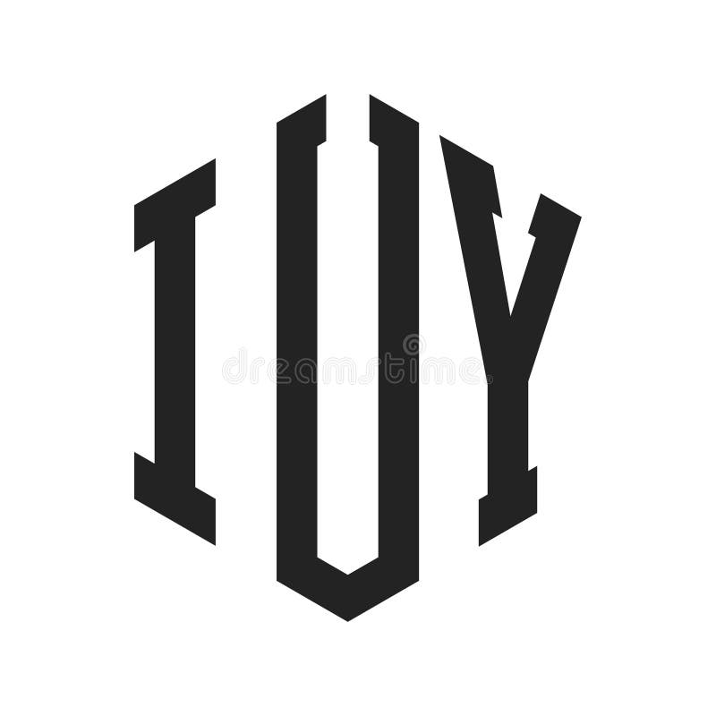 IUY Logo Design. Initial Letter IUY Monogram Logo Using Hexagon Shape ...
