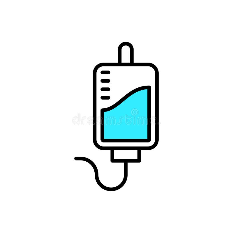 IV Bag Vector Icon Isolated on White Background Stock Vector ...