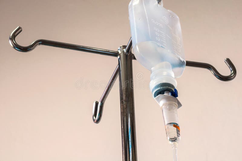 IV Drip Hanging on Metal Stand Stock Image - Image of health, metal ...