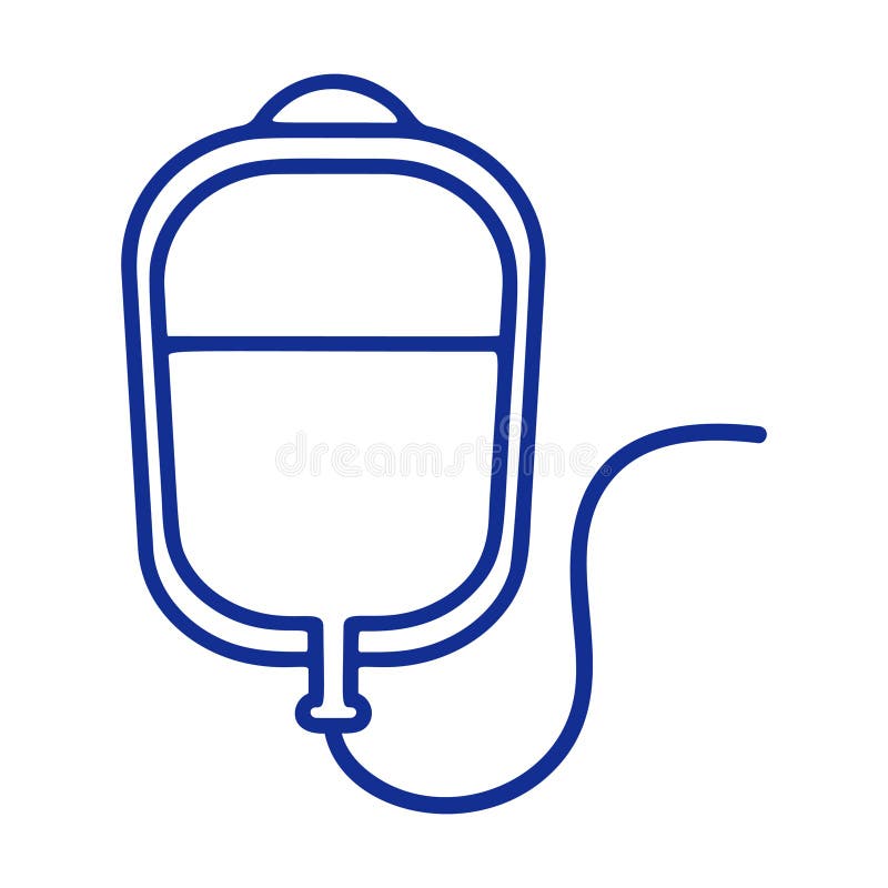 IV Drip Icon. Medical Line Icon Stock Illustration - Illustration of ...