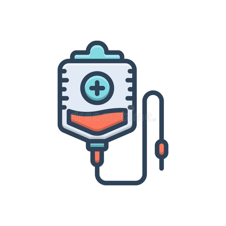 Color Illustration Icon for Iv, Medicine and Healthy Stock Vector ...