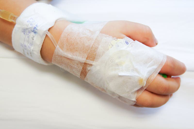 IV Solution in Baby Patient Hand Stock Image - Image of needle, healing ...
