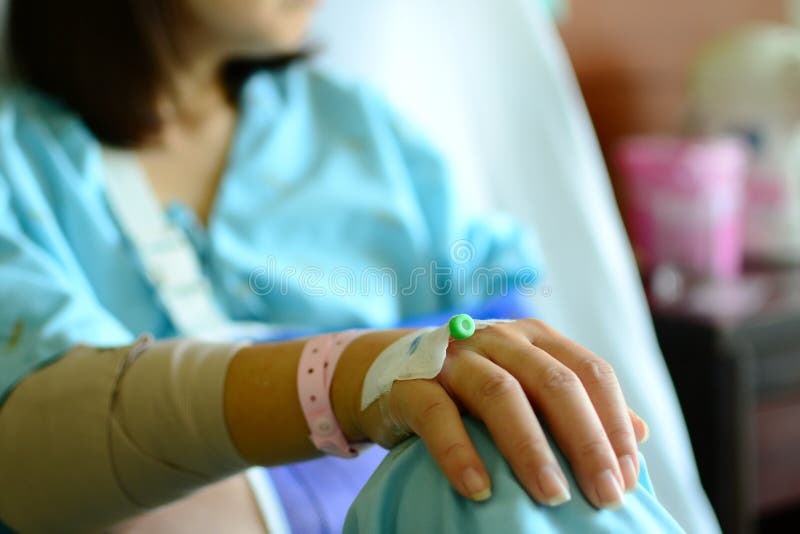 IV Solution Intravenous Drip Patient Hand Stock Photo - Image of ...