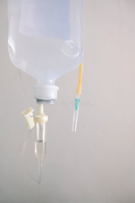 IV tube and Saline stock photo. Image of infusion, research - 164043174