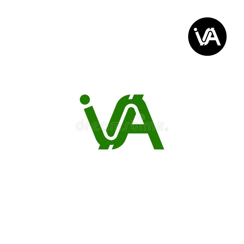 IVA Logo Letter Monogram Design Initials Stock Illustration ...