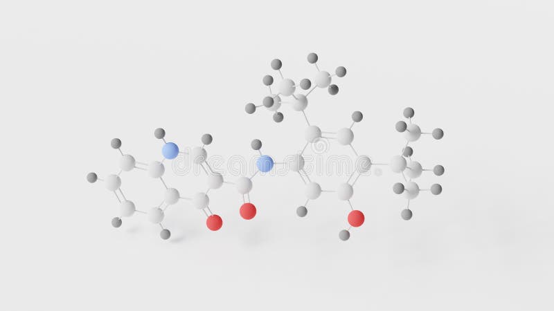 Ivacaftor Molecule 3d, Molecular Structure, Ball and Stick Model ...