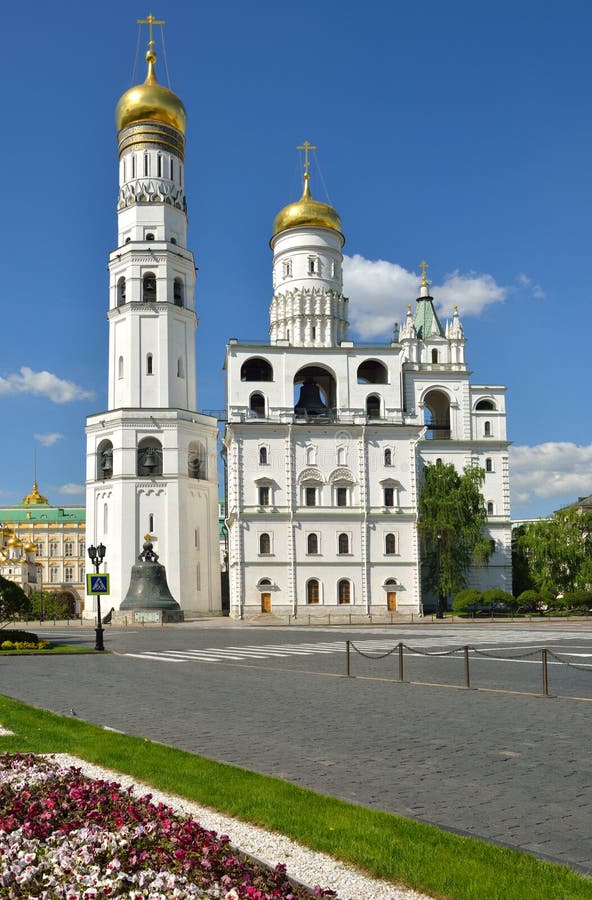Ivan Great Bell Tower 1508, Church Tower Inside Moscow Kremlin Complex ...