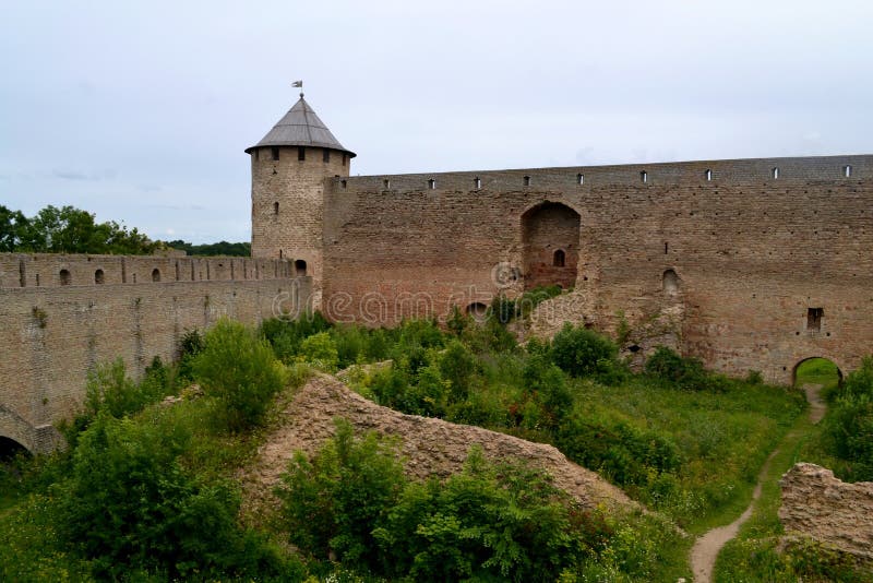 Ivangorod Fortress stock image. Image of museum, ivangorod - 26135043