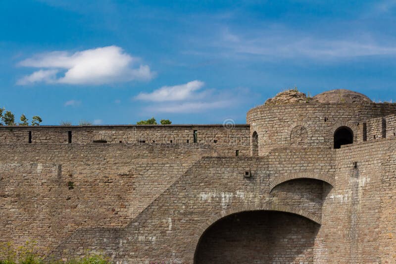 Ivangorod fortress stock photo. Image of locations, landmarks - 52201916