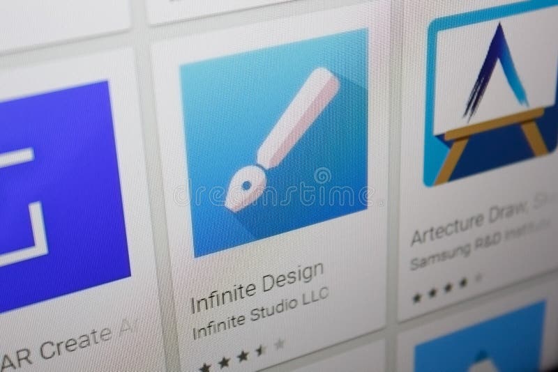 Ivanovsk, Russia - November 28, 2021: Infinite Design App on the ...