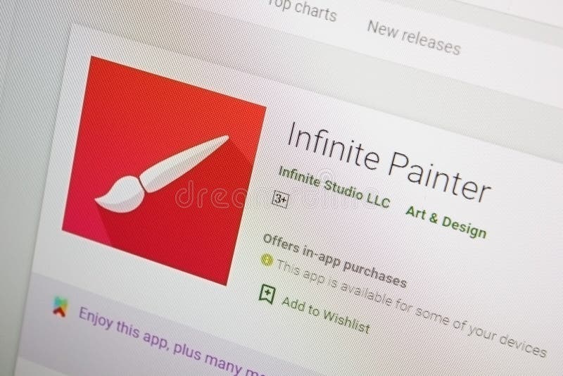 Ivanovsk, Russia - November 28, 2021: Infinite Painter App on the ...