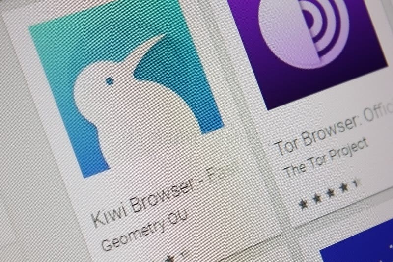 Ivanovsk, Russia - November 28, 2021: Kiwi Browser App on the Display ...