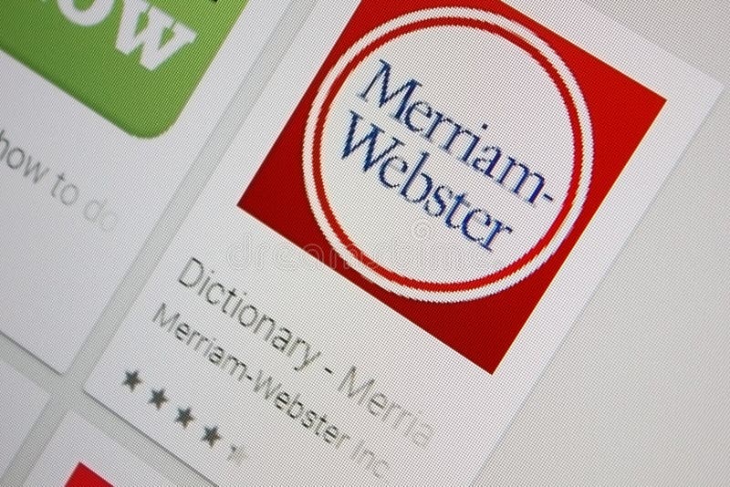 Ivanovsk, Russia - November 28, 2021: Merriam Webster Dictionary App on ...