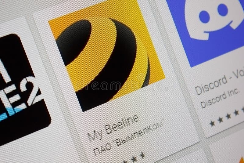 Ivanovsk, Russia - November 28, 2021: My Beeline App on the Display of ...