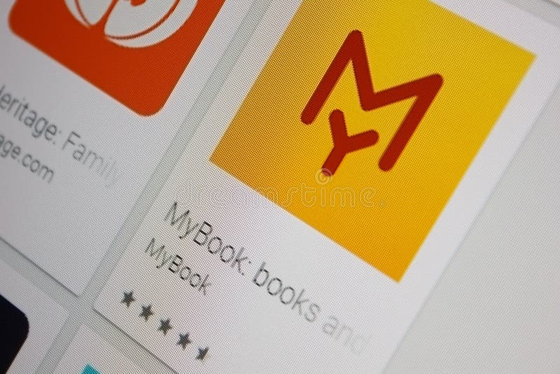 Ivanovsk, Russia - November 28, 2021: MyBook App on the Display of a ...