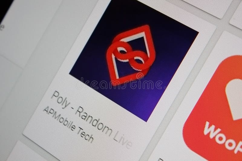 Ivanovsk, Russia - November 28, 2021: Poly App on the Display of a ...