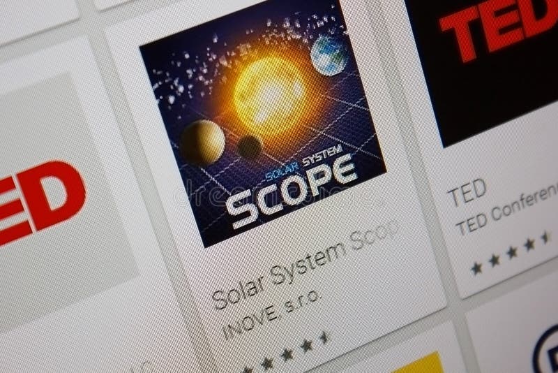 Ivanovsk, Russia - November 28, 2021: Solar System Scope App on the ...