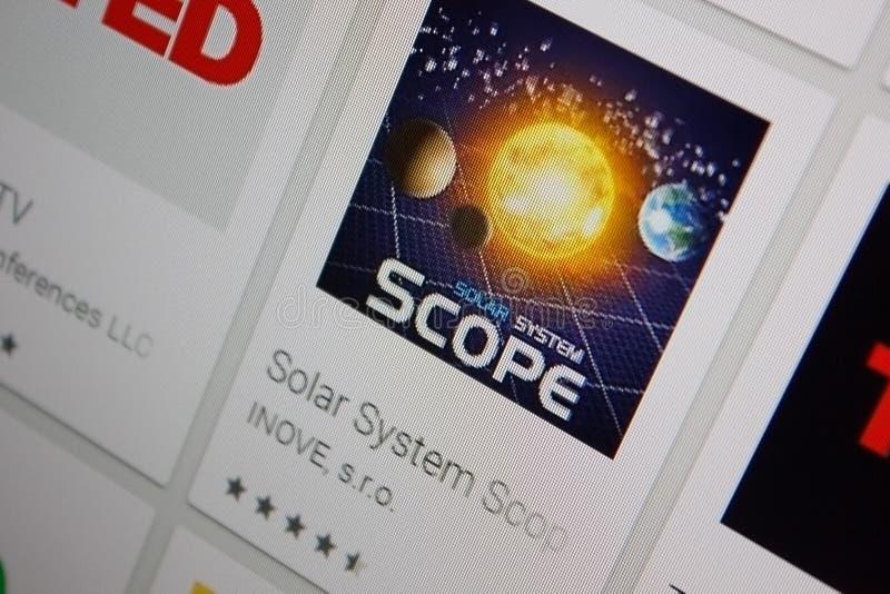 Ivanovsk, Russia - November 28, 2021: Solar System Scope App on the ...