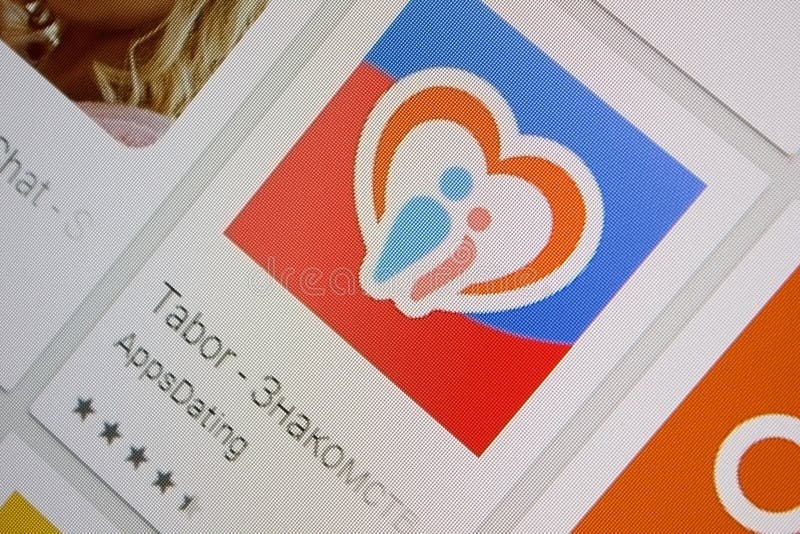 Ivanovsk, Russia - November 28, 2021: Tabor App on the Display of a ...