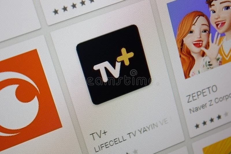 Ivanovsk, Russia - November 28, 2021: TV Plus App on the Display of a ...