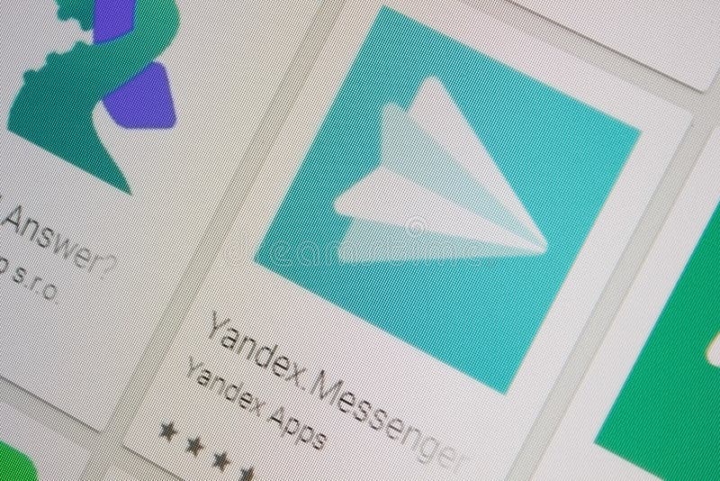 Ivanovsk, Russia - November 28, 2021: Yandex Messenger App on the ...