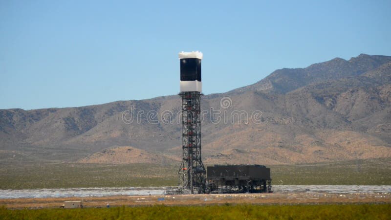 Ivanpah Solar Tower Project - Mojave Desert Stock Video - Video of ...