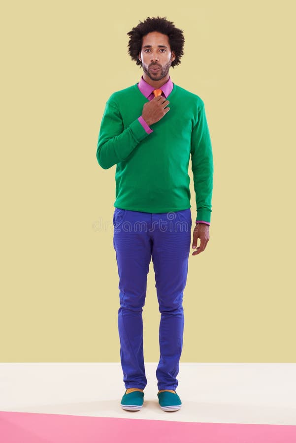 Ive Crossed the Line into Cool. Studio Portrait of a Stylishly Dressed ...