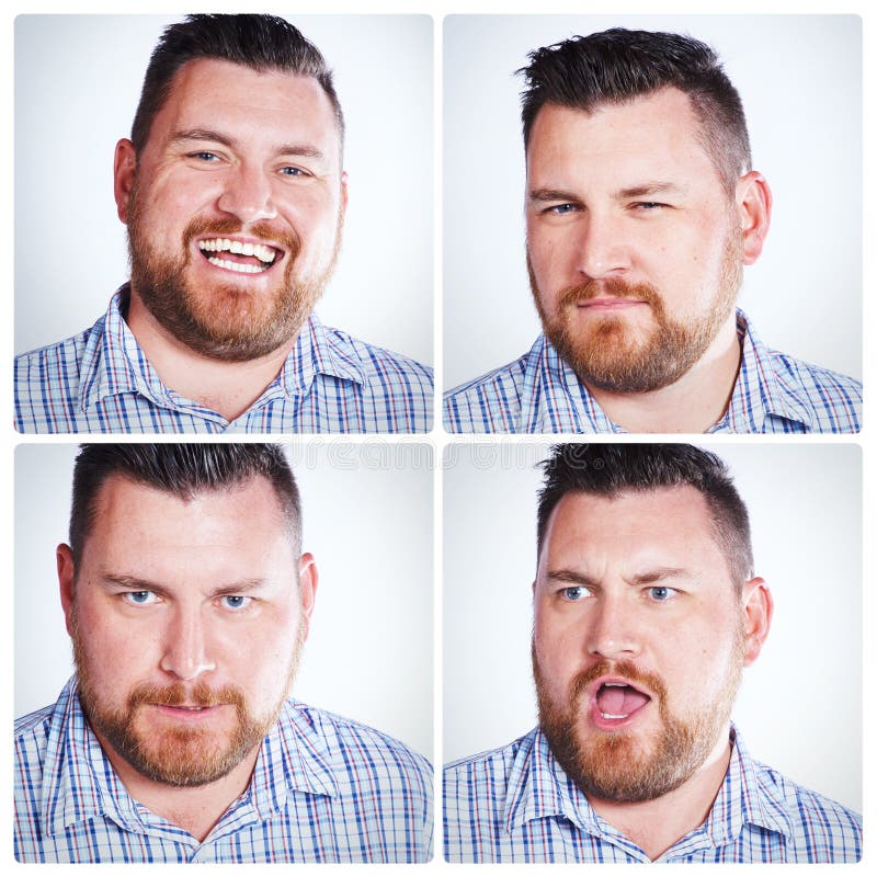 So Many Expressions, One Beautiful Face. Composite Shot of a Young ...