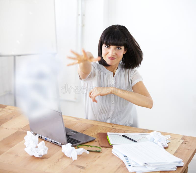 Ive Had Enough - Overworked. a Frustrated Executive Throwing a Crumpled Document at You ...
