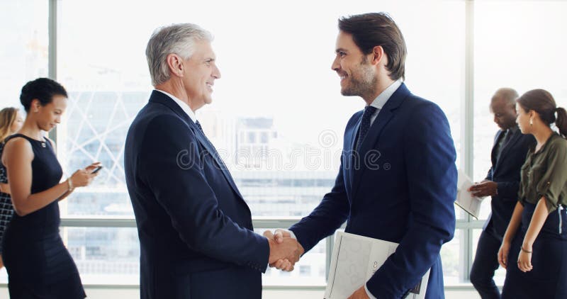 Ive Heard Great Things about Your Work. Two Businesspeople Shaking ...