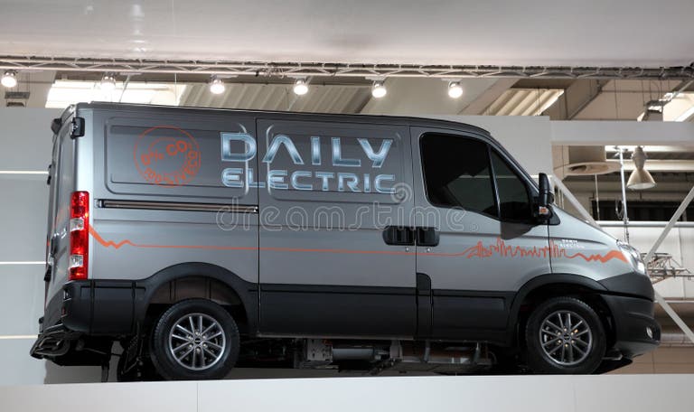 Iveco daily Electric Van editorial photography. Image of automobile ...