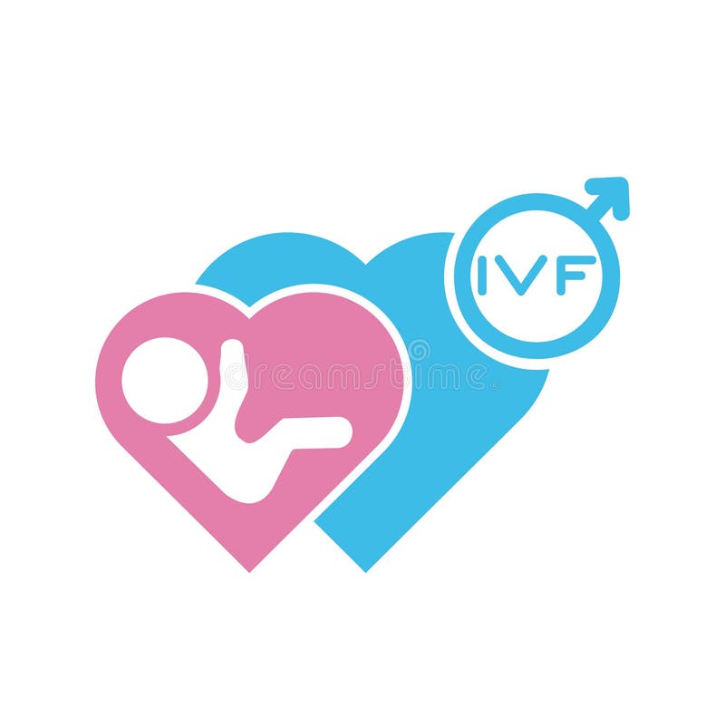 IVF Icon on Background for Graphic and Web Design. Simple Vector Sign ...