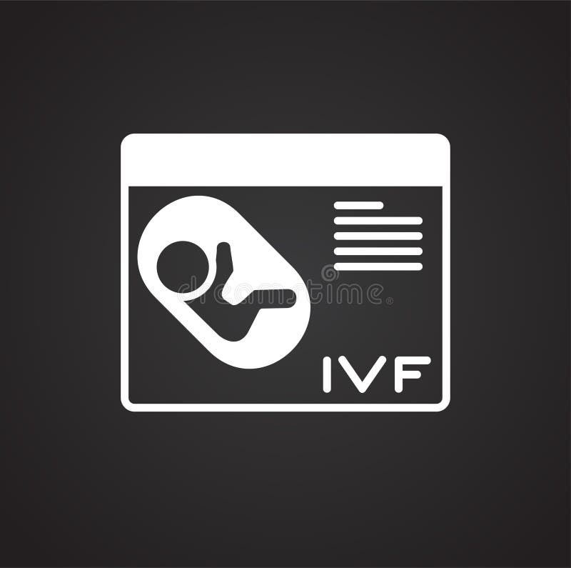 IVF Icon on Background for Graphic and Web Design. Simple Vector Sign ...