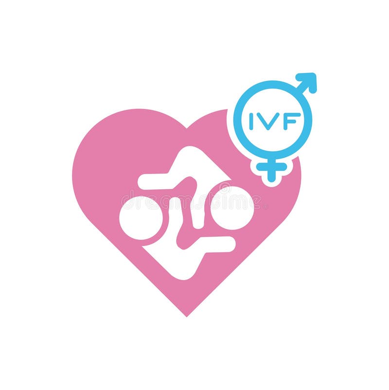 IVF Icon on Background for Graphic and Web Design. Simple Vector Sign ...