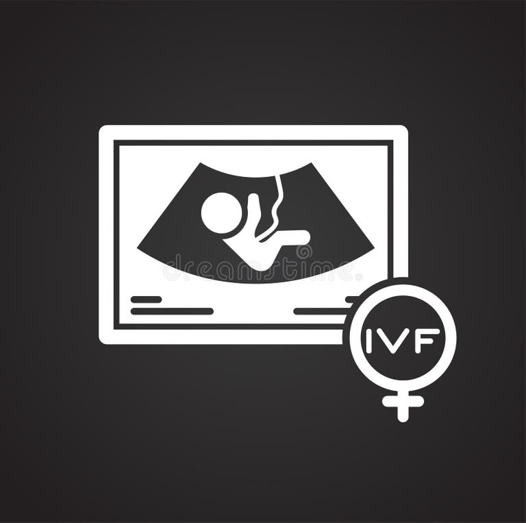 IVF Icon on Background for Graphic and Web Design. Simple Vector Sign ...