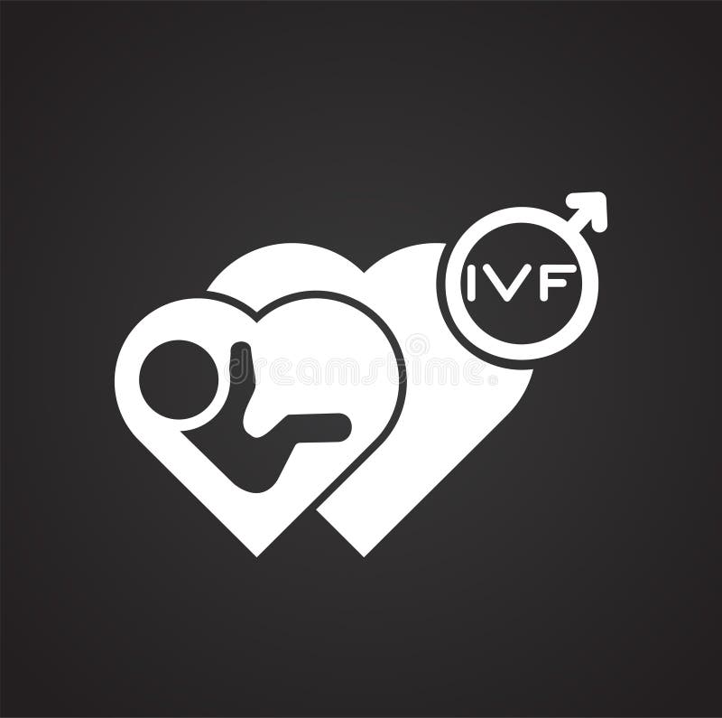 IVF Icon on Background for Graphic and Web Design. Simple Vector Sign ...