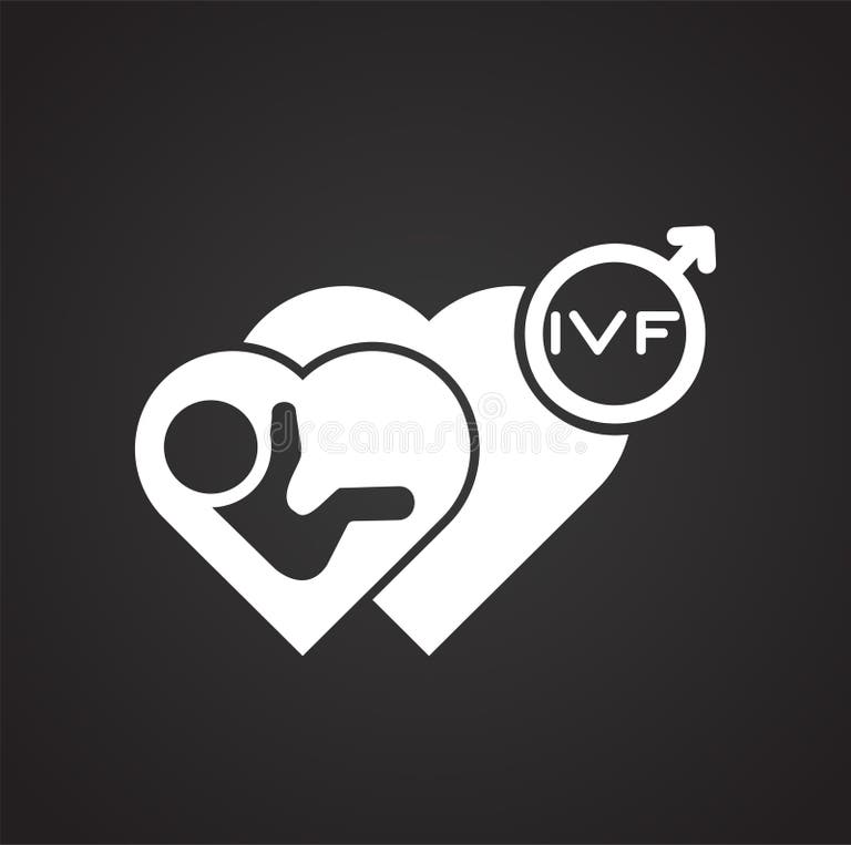 IVF Icon on Background for Graphic and Web Design. Simple Vector Sign ...