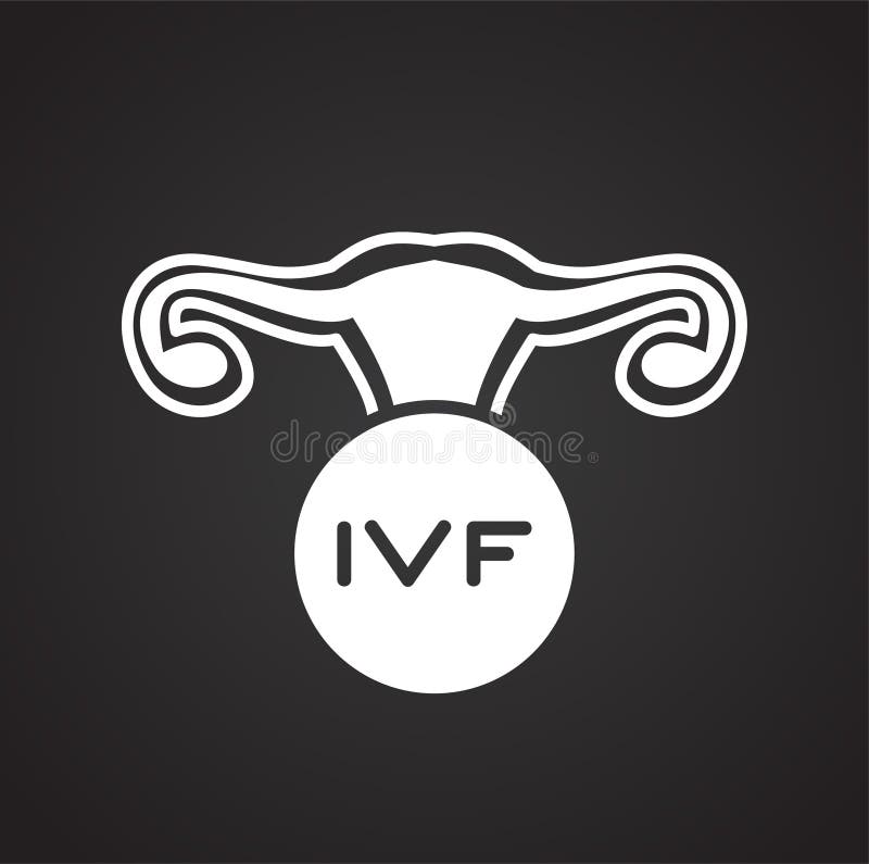 IVF Icon on Background for Graphic and Web Design. Simple Vector Sign ...