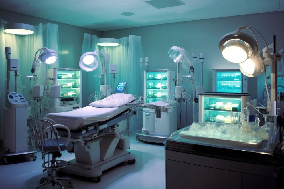 Ivf Lab Equipment and Sterile Environment Stock Illustration ...