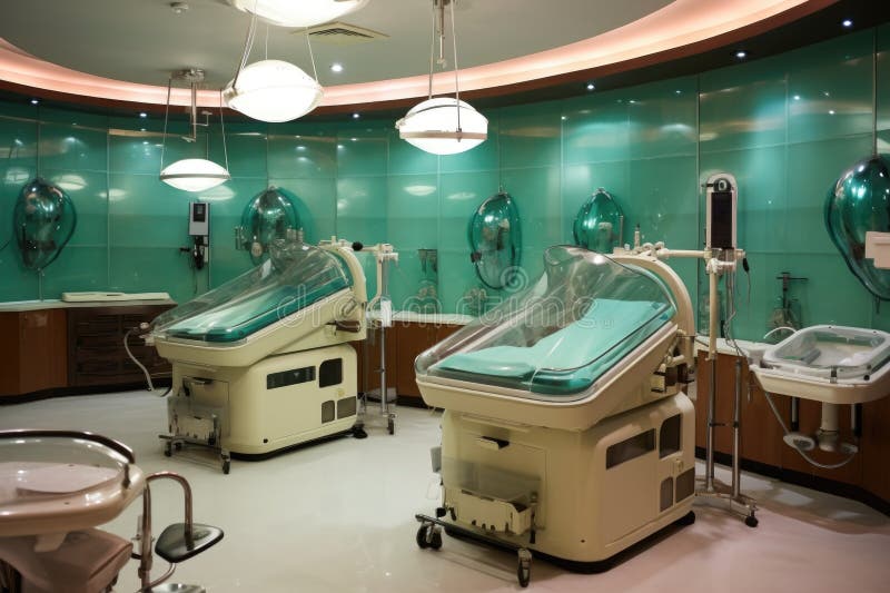 Ivf Laboratory with Incubators and Equipment Stock Illustration ...