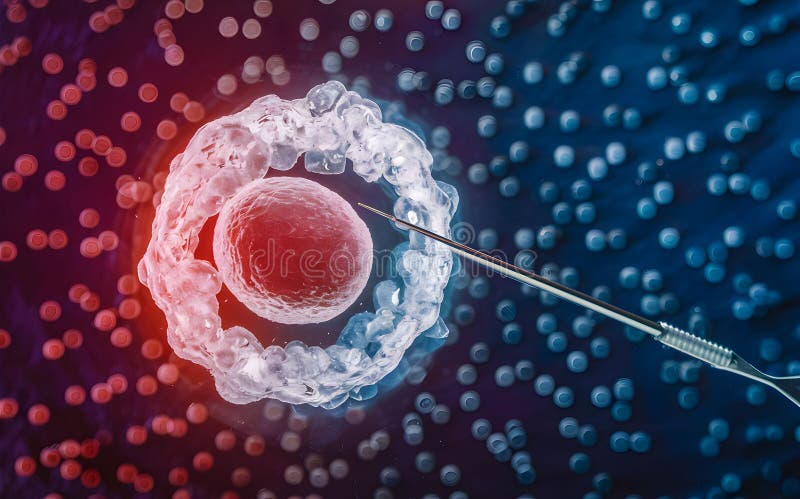 IVF Process for Artificial Reproduction Stock Illustration ...