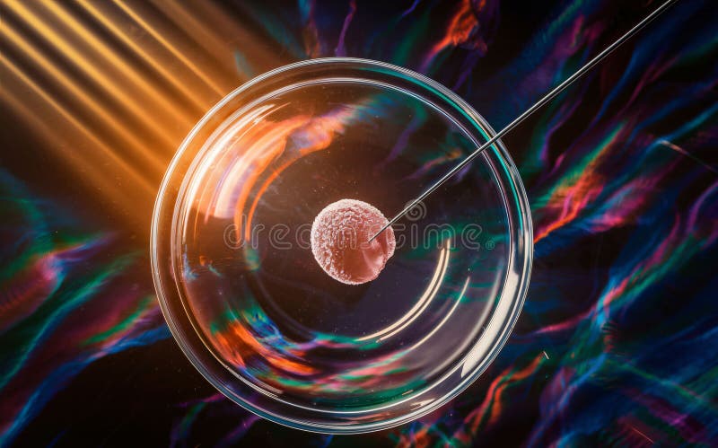 .IVF Process for Artificial Reproduction Stock Illustration ...