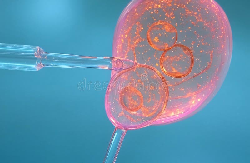 IVF Treatment Innovation: Advanced Fertility Care Stock Illustration ...