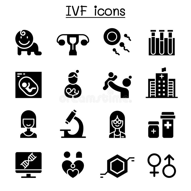 IVF, in Vitro Fertilization Icon Set Stock Vector - Illustration of ... IVF, in Vitro Fertilization Icon Set Stock Vector - Illustration of ...